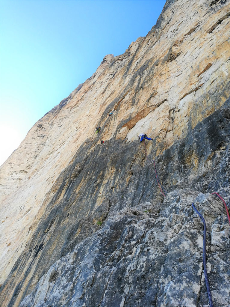 Comici - klettern an der Nordwand der großen Zinne - ein Alpin ...