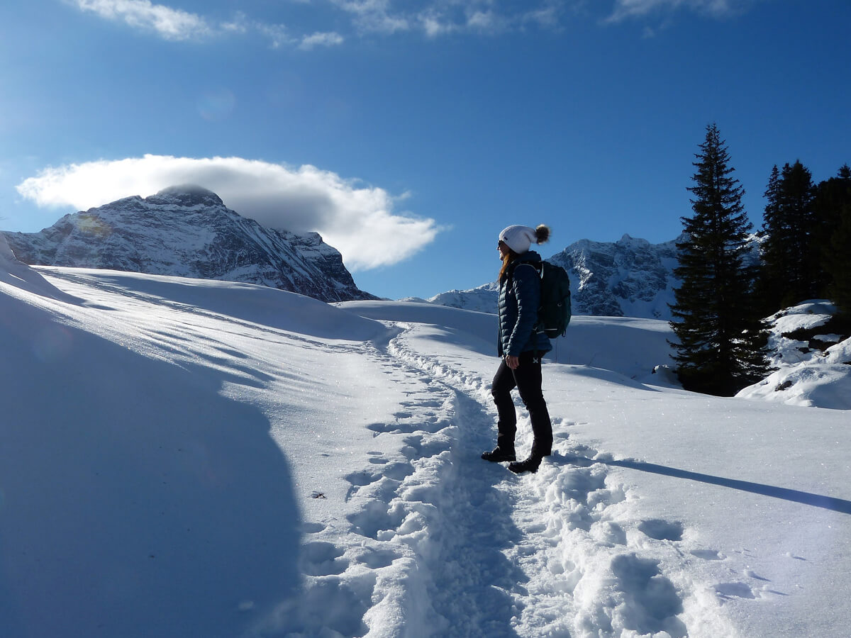 Herrliche Winterwanderung vom Hochtannbergpass zum Körbersee ...